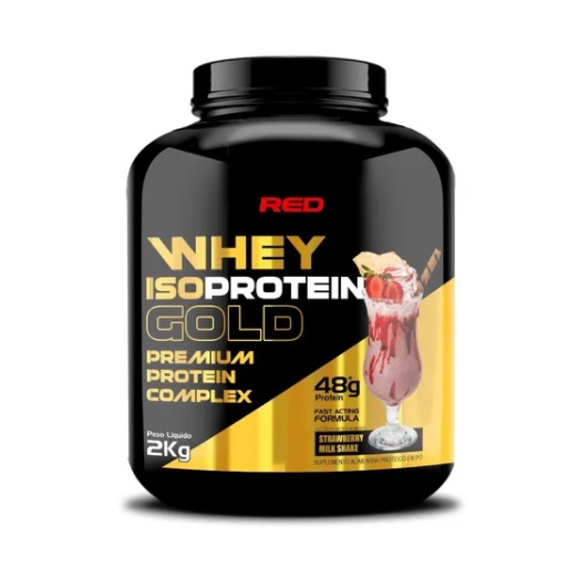 Whey Isoprotein Gold 2kg - Red Series | Shopee Brasil
