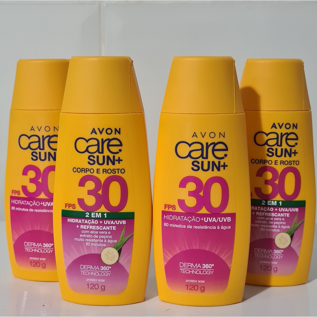 Protetor Solar Care Sun+ FPS 30 Avon 120g | Shopee Brasil