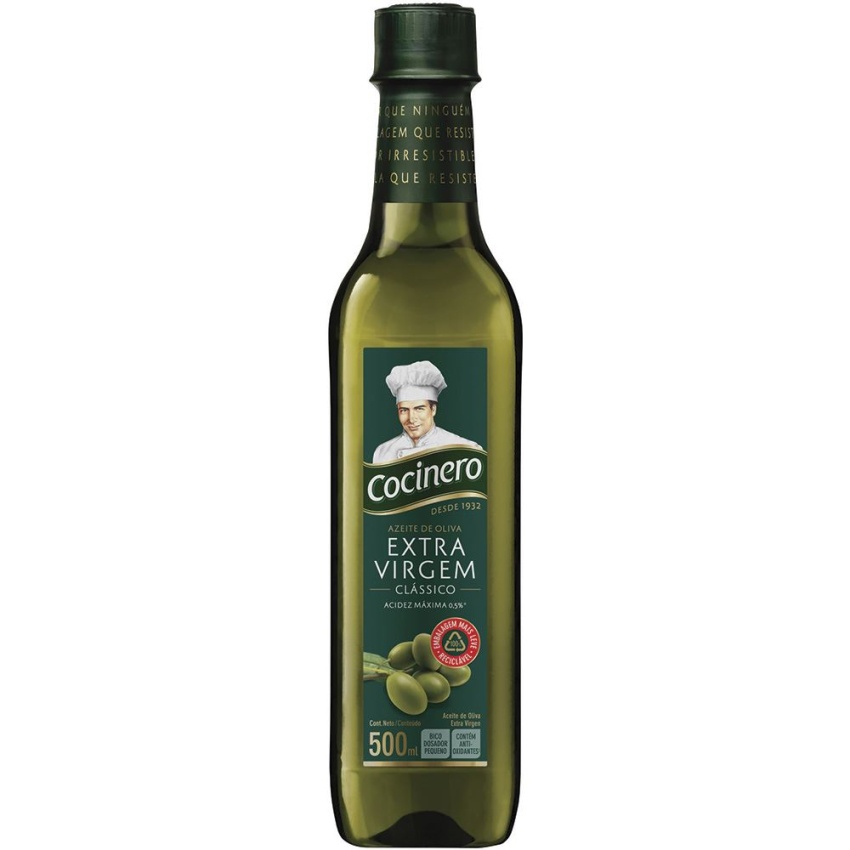 Azeite De Oliva Cocinero Extra Virgem 500ml | Shopee Brasil