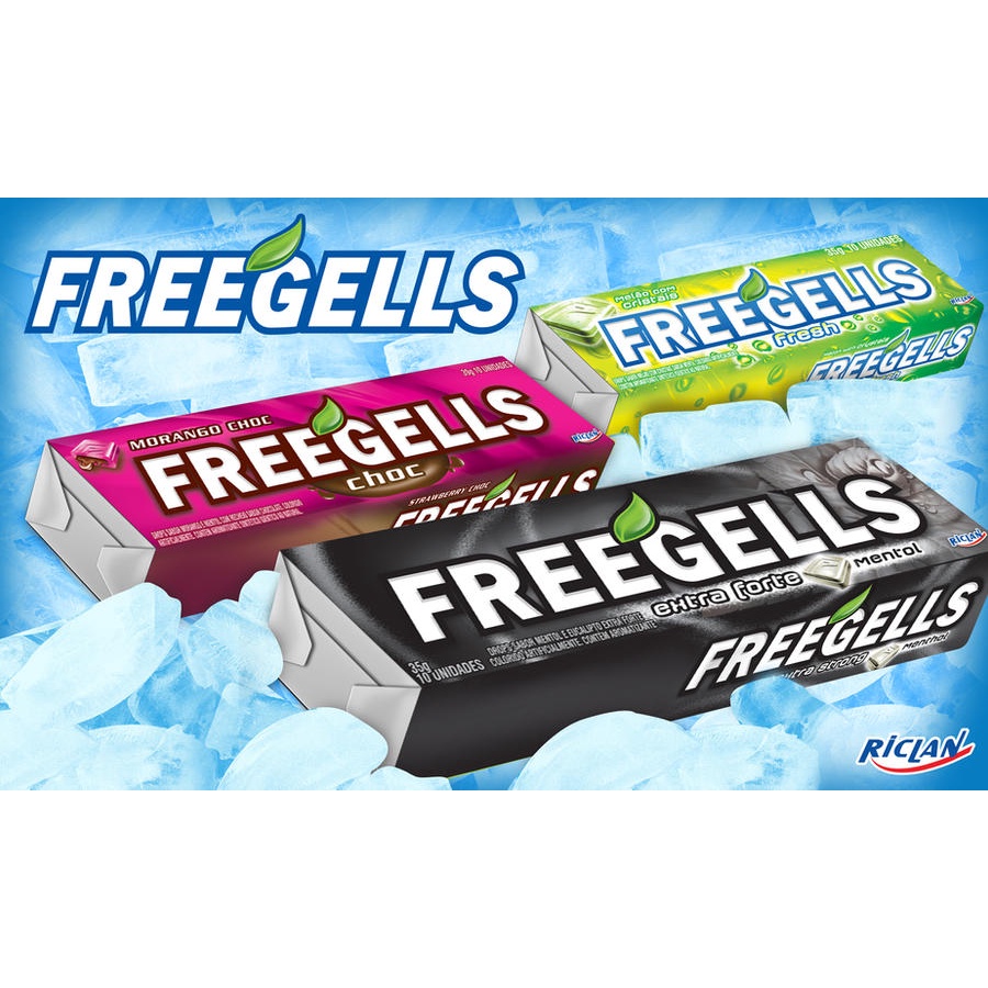 Drops Bala Pastilha Freegells 27g - sabores - unidade | Shopee Brasil