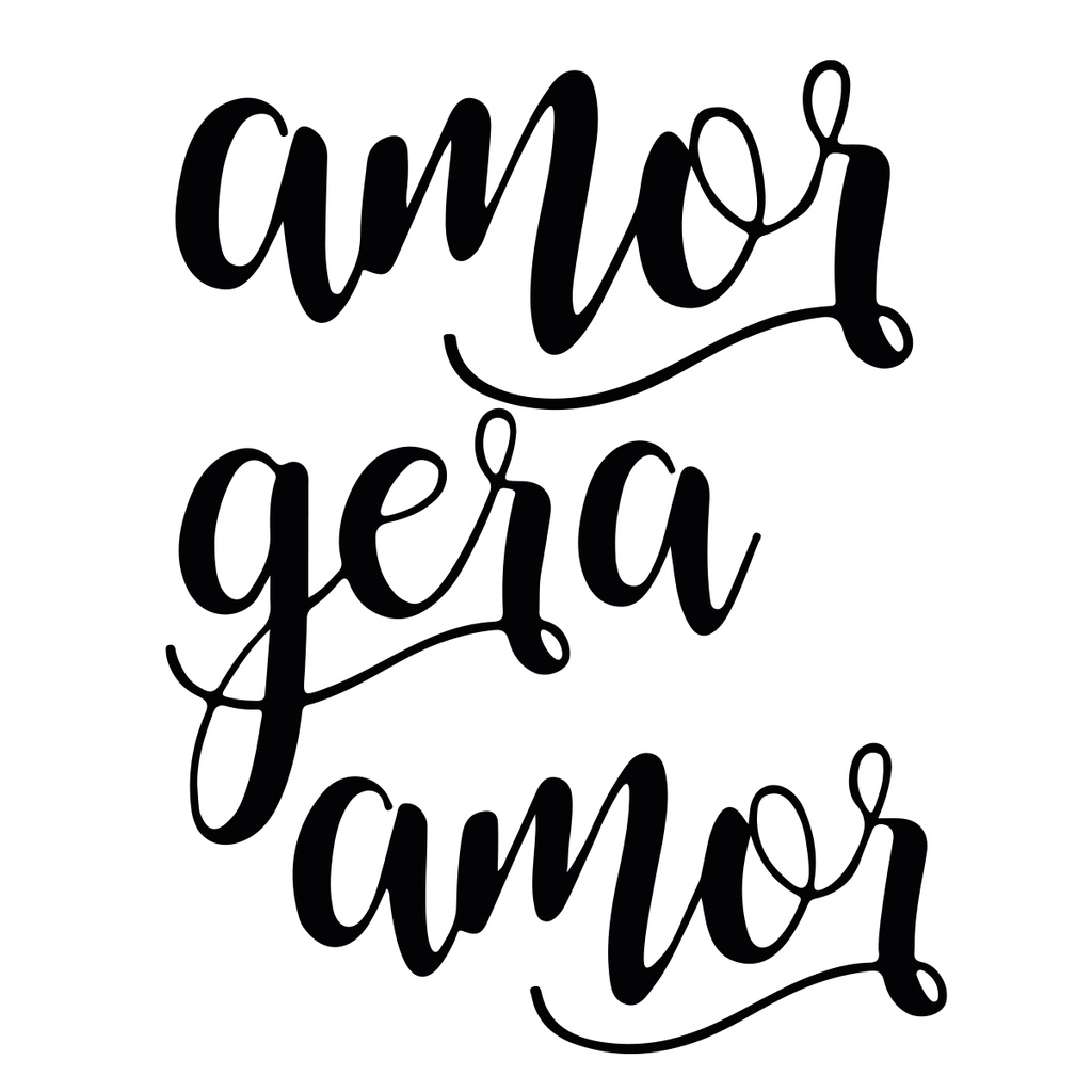 Adesivo De Parede Decorativo Frase Amor Gera Amor Lettering | Shopee Brasil