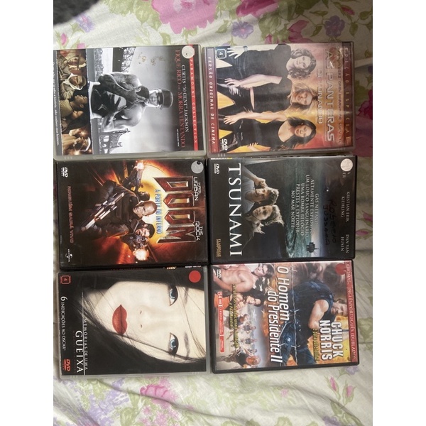 12 DVDS originais de filmes (combo) | Shopee Brasil