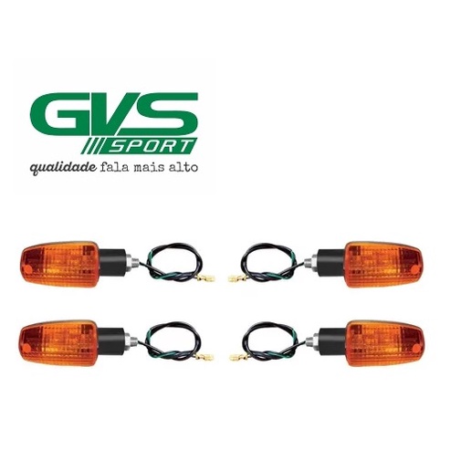 Mini Pisca Seta Titan 125 / 150 Lente Laranja Universal 04 Unidades ...