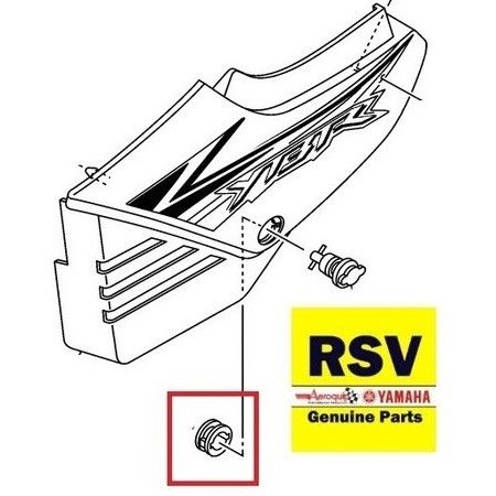 YBR125 RD135 XTZ125 125X ILHO AMORTIZADOR BORRACHA da Trava Tampa ...