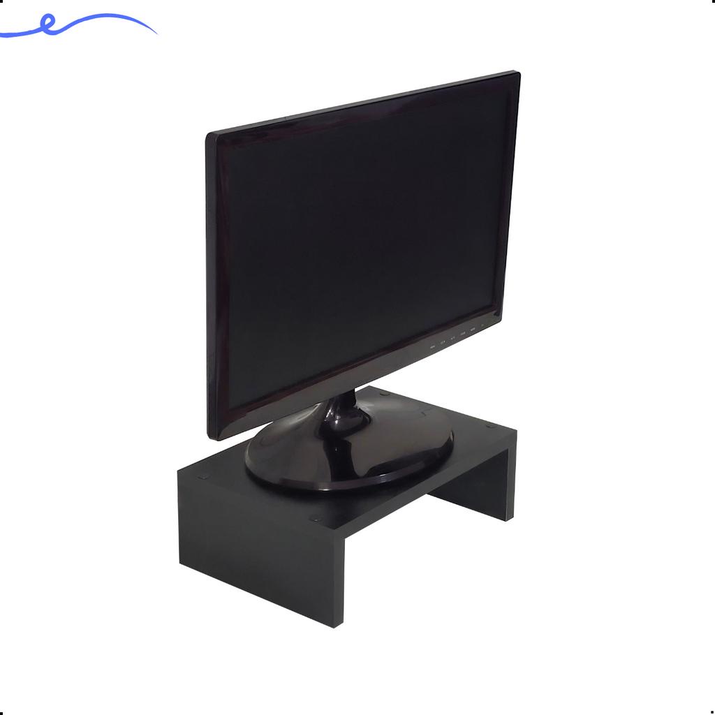 Suporte Para Monitor Mdf 30x20x10 Preta MDF Home Office Mesa Gamer ...