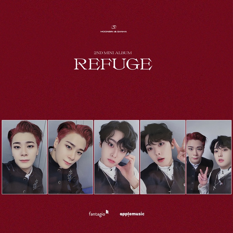 Moonbin & Sanha (ASTRO) 2nd Mini Album - REFUGE [APPLEMUSIC PHOTOCARD ...