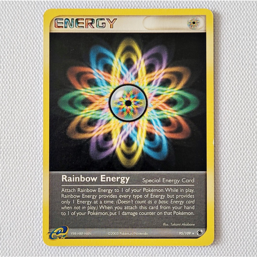 Carta Antiga Pokemon Rainbow Energy 95/109 Rare Ex Ruby & Sapphire ...