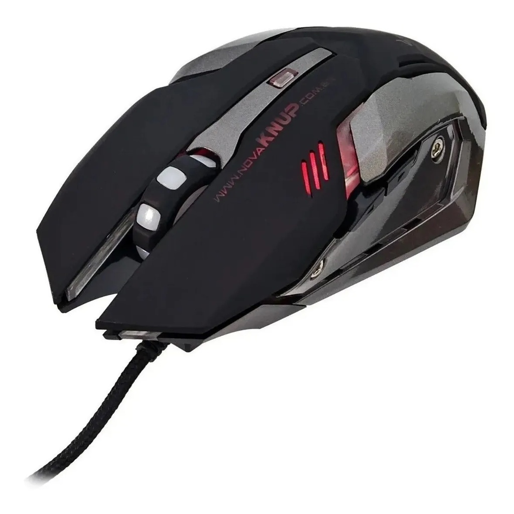 Mouse Gamer Led Pro Tiger X 6 Botões 2400dpi Preto | Shopee Brasil