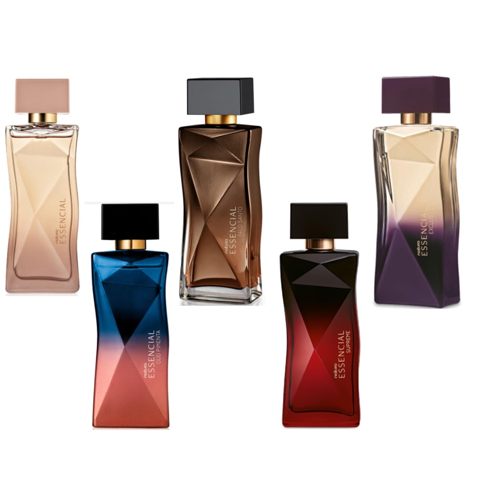 Colônia Essencial Feminina Completo 100ml e REFIL 100ml e miniatura ...