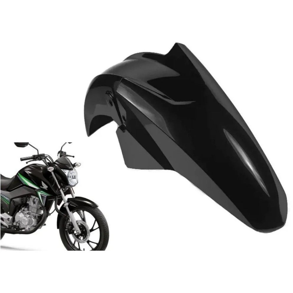 Paralama Dianteiro Titan fan 125 150 160 2014 Á 2020 preto vermelho ...