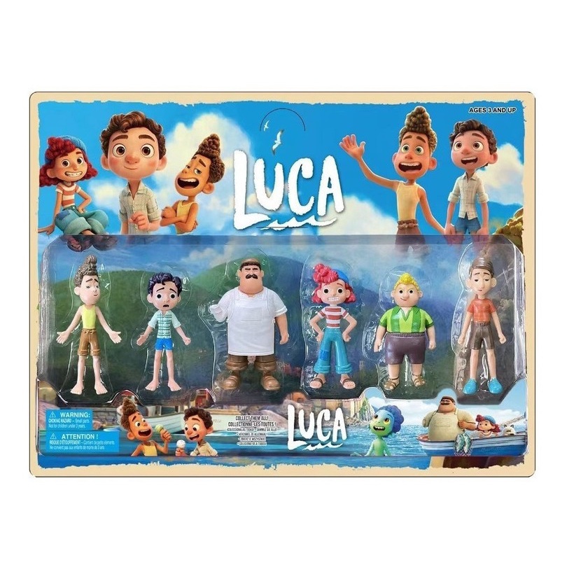 Kit do luca infantil exclusivo com 6 personagens Pixar Luca Alberto ...