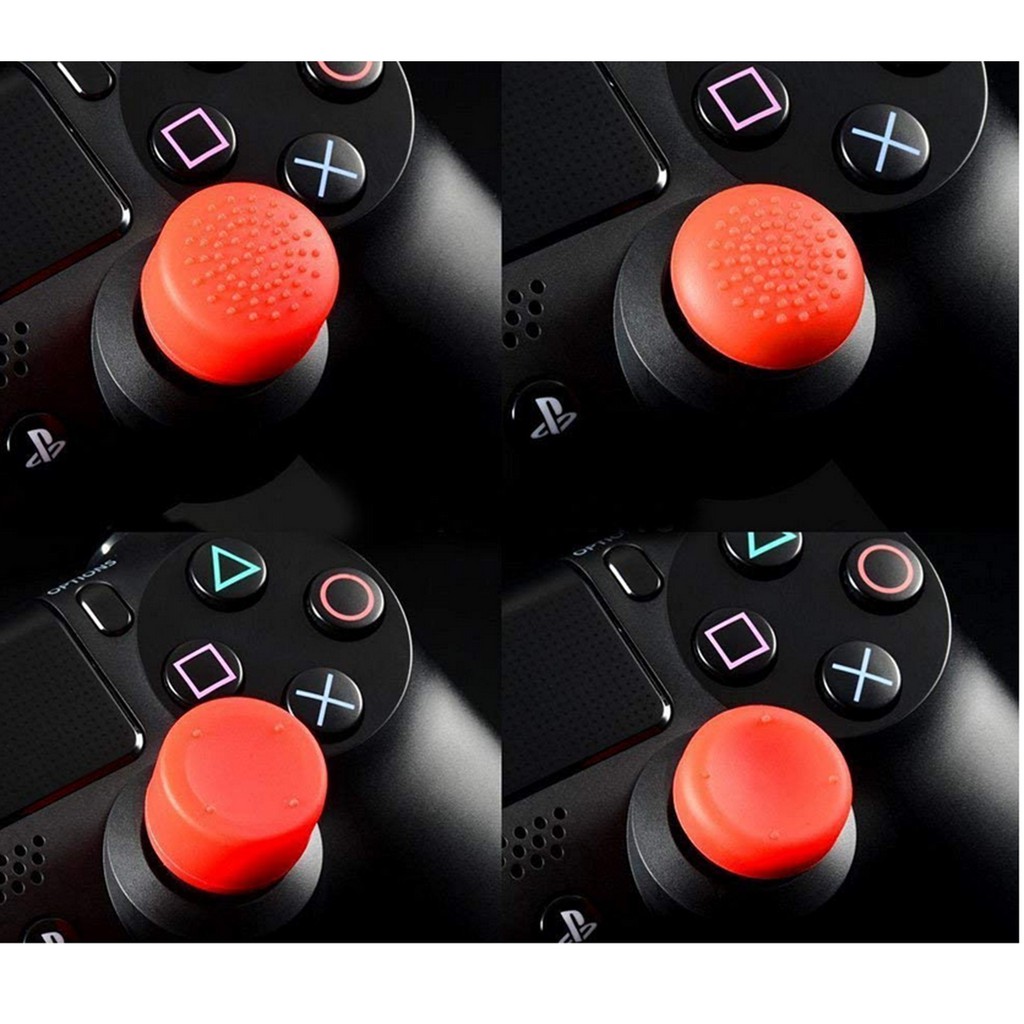 Novo Silicone Analogicos Thumb Stick Grips Cap para Controle Playstation PS4 8pcs set