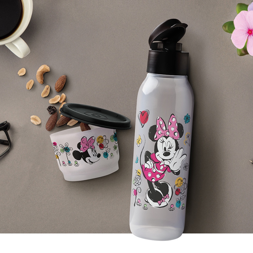 Tupperware Garrafa Eco Tupper Redonda Plus Minnie Primavera 750ml ...