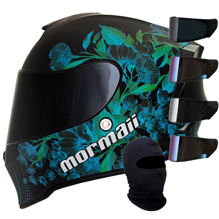 Capacete Feminino Mormaii M1 Echo Preto Fosco Roxo + Viseira | Shopee ...