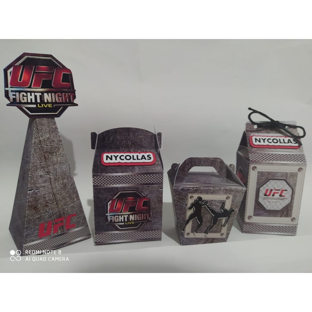 Kit Festa Infantil - Papelaria Personalizada - Tema UFC Luta | Shopee ...