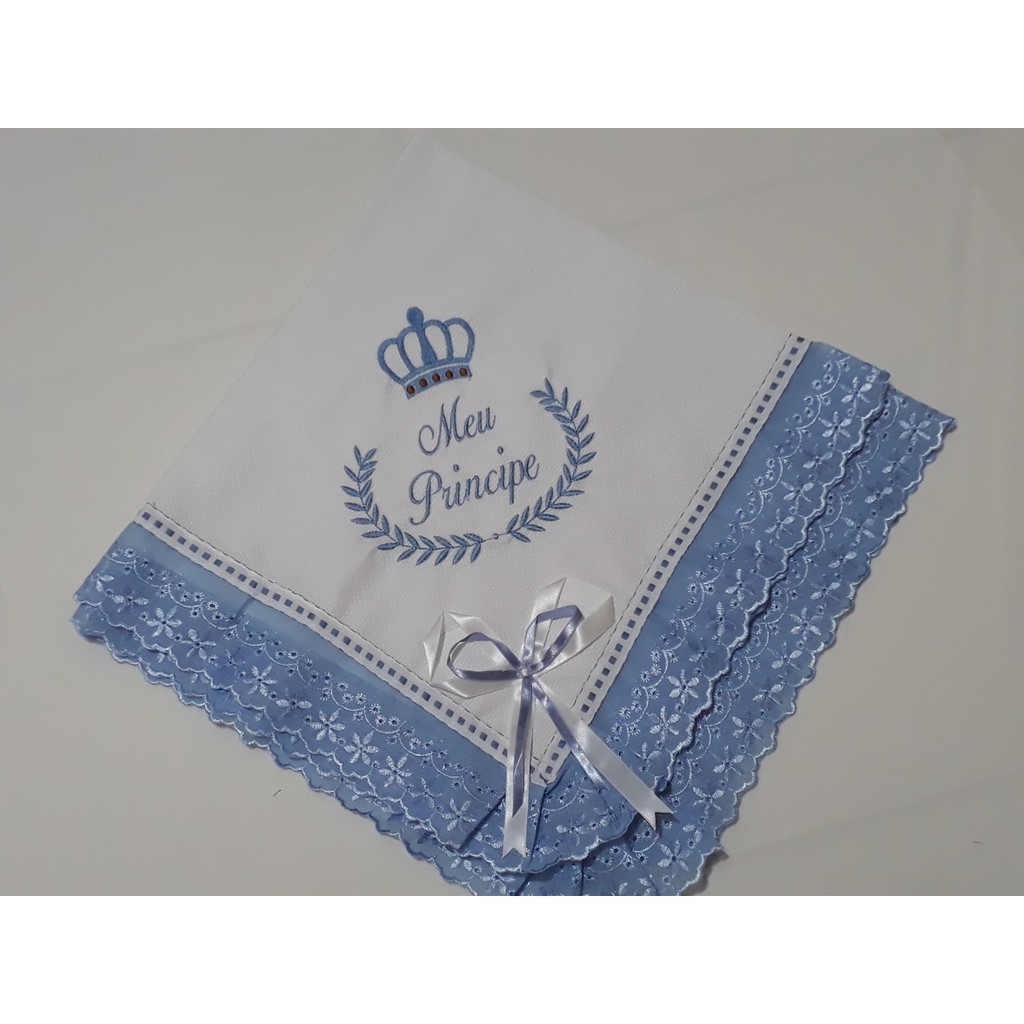 Manta para bebe Meu Principe Azul bebe e branco - Manta Verão para ...