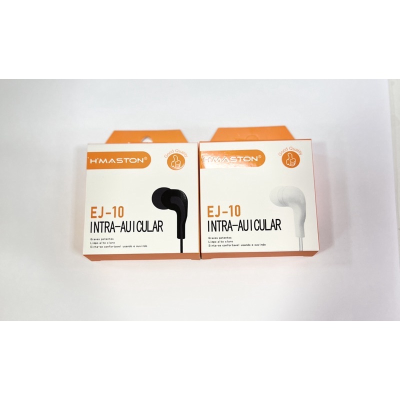 Fone de Ouvido intra-Auricular EJ-10 Hmaston com microfone | Shopee Brasil