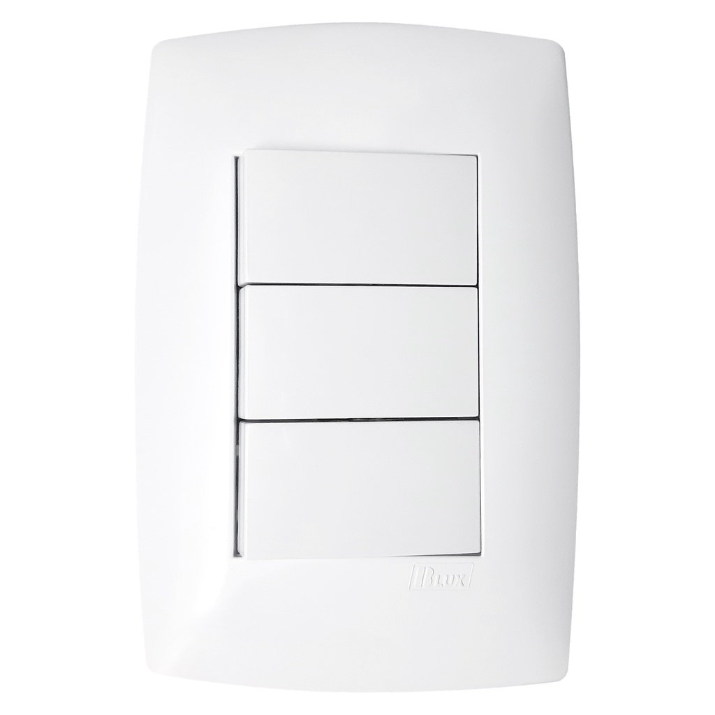 Conjunto interruptor triplo simples 3 interruptores apagador teclas ... Conjunto interruptor triplo simples 3 interruptores apagador teclas ...
