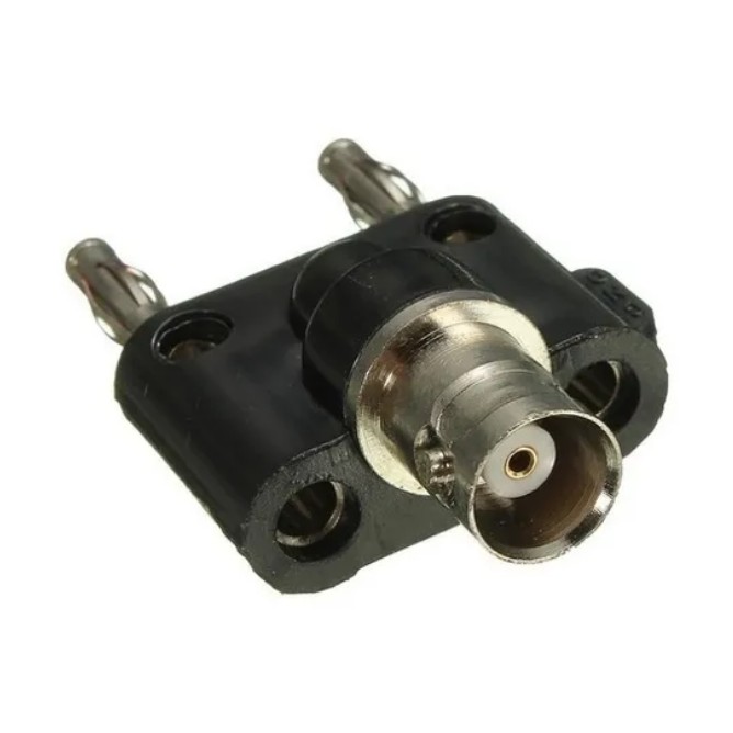 Adaptador Plug Banana Macho Duplo Para Femea Bnc | Shopee Brasil