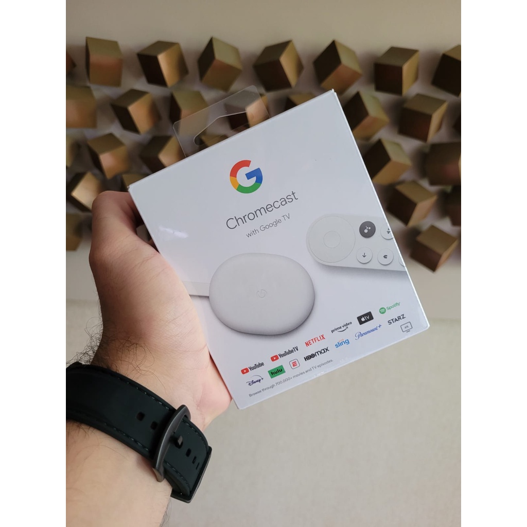 Google Chromecast 4 Ultra 4k Novo ( vem com controle) | Shopee Brasil