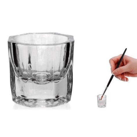 10 Copos Dapen Daplen Dappen Vidro Para Preparação Henna e tinturas ...