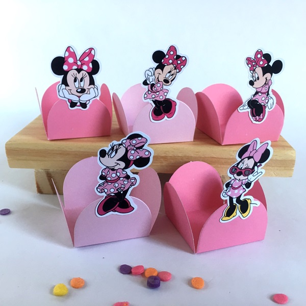 100 Forminhas para Doces MINNIE ROSA CORPO Festa de Aniversário ...