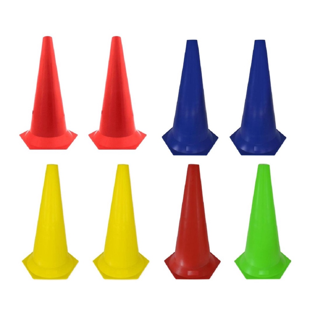 Kit C/20 Half Cones Demarcatórios + 8 Cones 50cm + 8Bambolês | Shopee ...