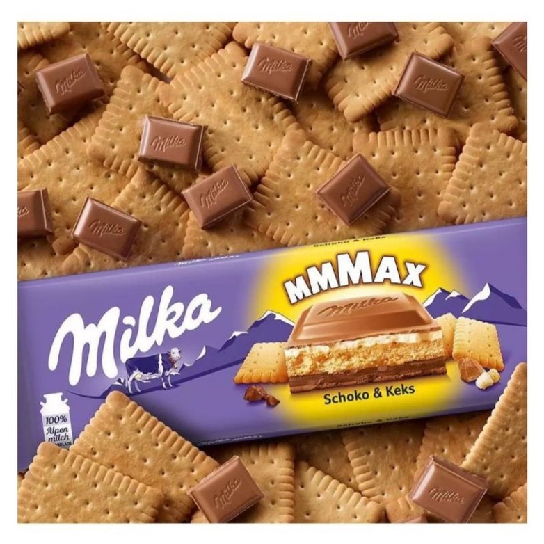 Chocolate Milka Mmax Choco & Biscuit 300g - Importado | Shopee Brasil