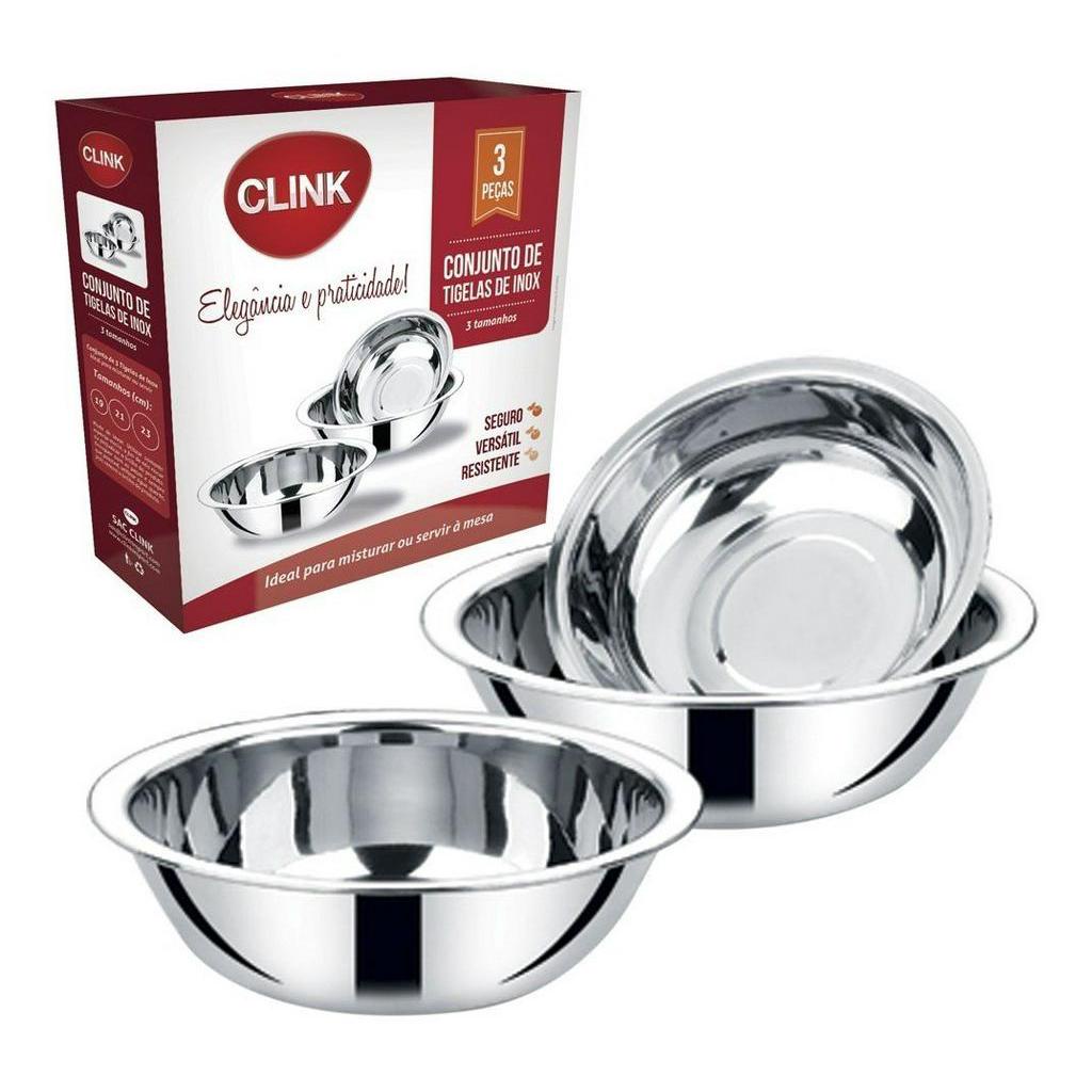 Conjunto 03 Bowl Em Aco Inox Tigela Multiuso Cozinha - Faz a Boa!