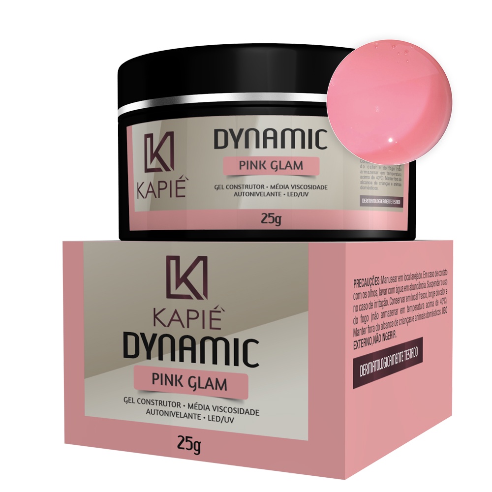 Gel Construtor Pink Glam (25g) - Kapie Dynamic Cosmeticos | Shopee Brasil