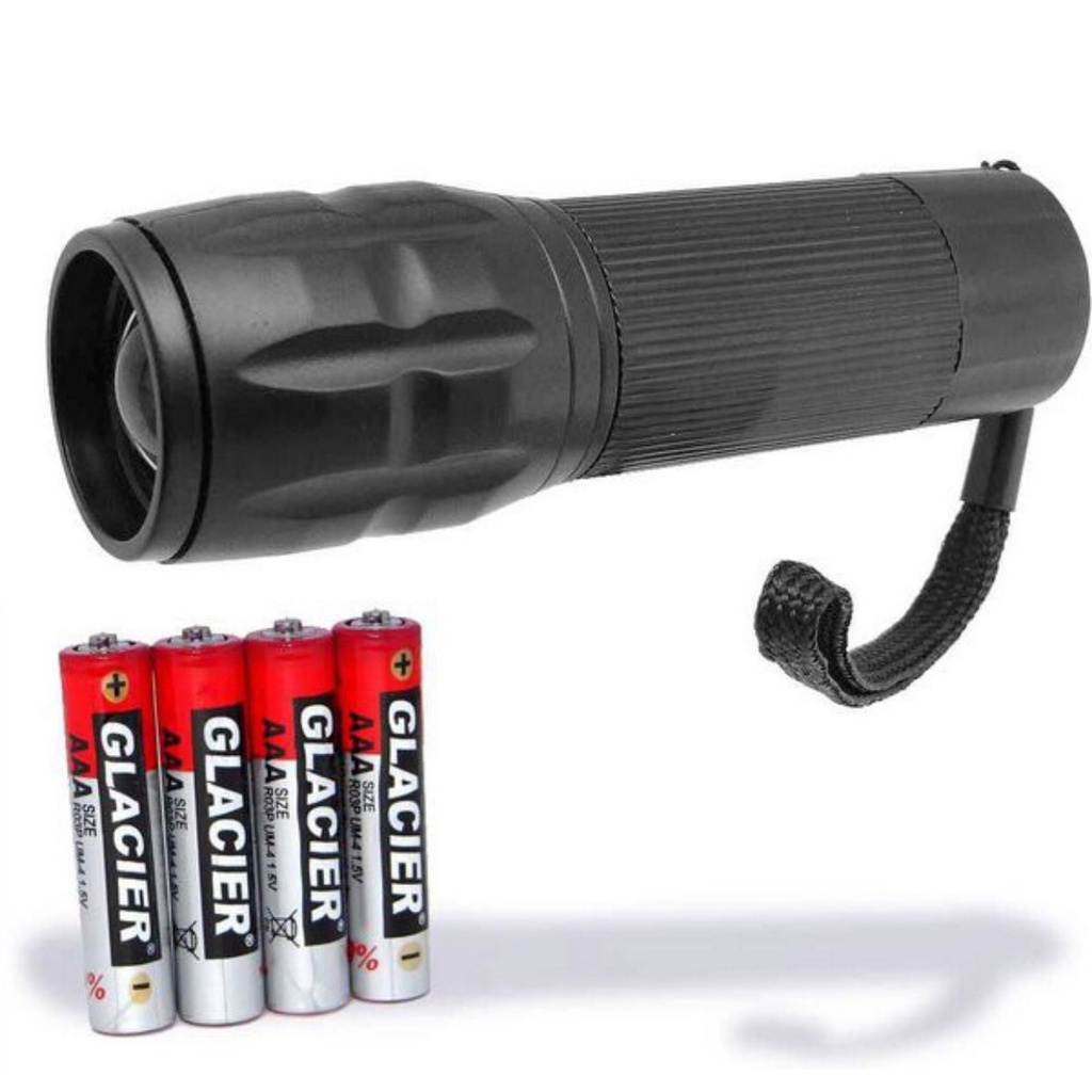 Lanterna Mini Led jjt jla-003 + Pilha Palito AA Pacote c/ 4 unidades ...