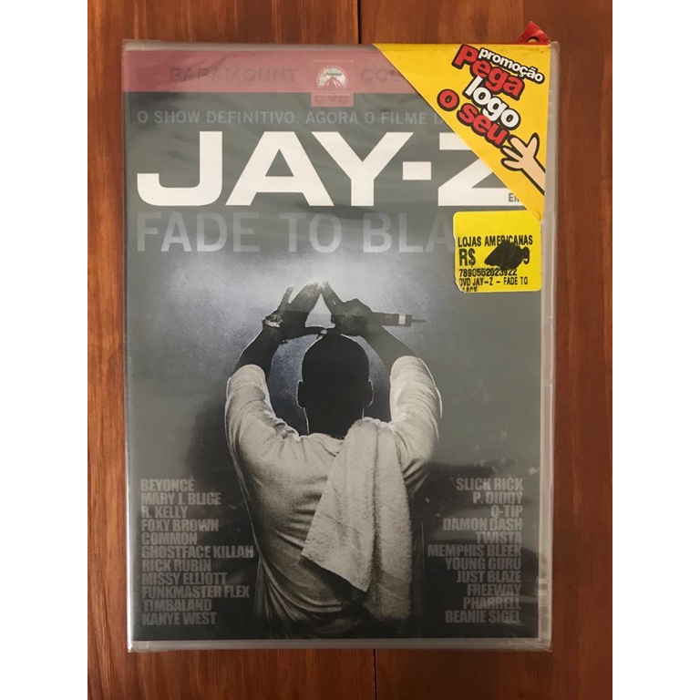 DVD Jay-Z - Fade To Black - Lacrado | Shopee Brasil