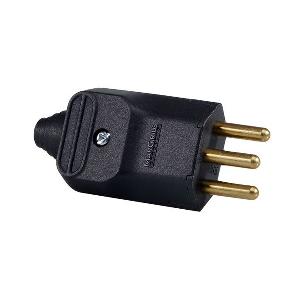 10 Plugue Plug Macho 3 Pinos 20a Prensa Cabo Margirius Preto | Shopee ...