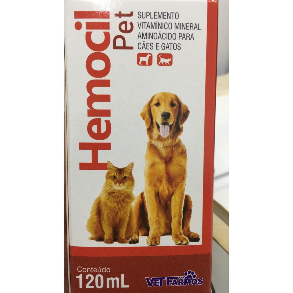 Suplemento Vitamínico Hemocil Pet 120ml | Shopee Brasil