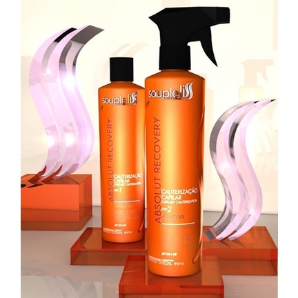 Absolut Recovery Soupleliss 2 Passos ( Shampoo e Keratina) | Shopee Brasil