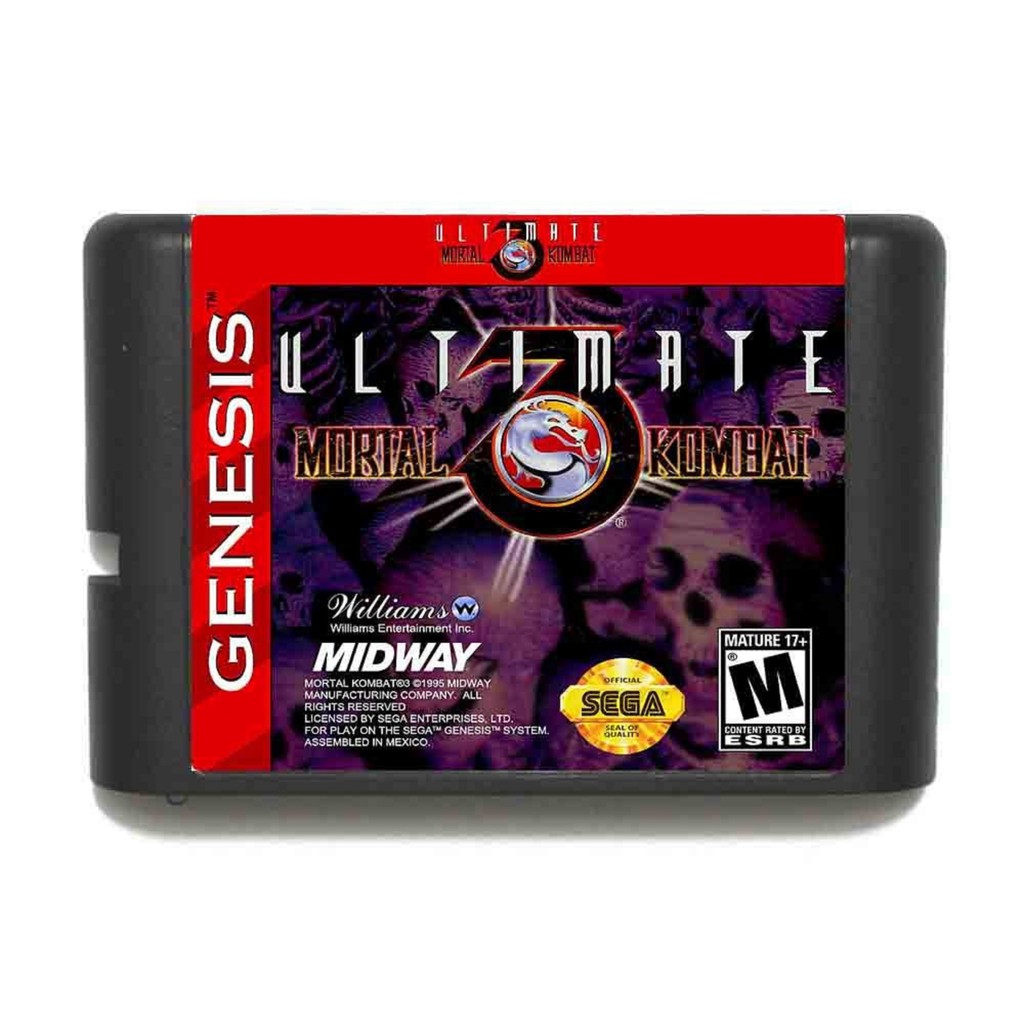 Ultimate Mortal Kombat 3 Complete Edition Umk3 Mk Sega Mega Drive ...