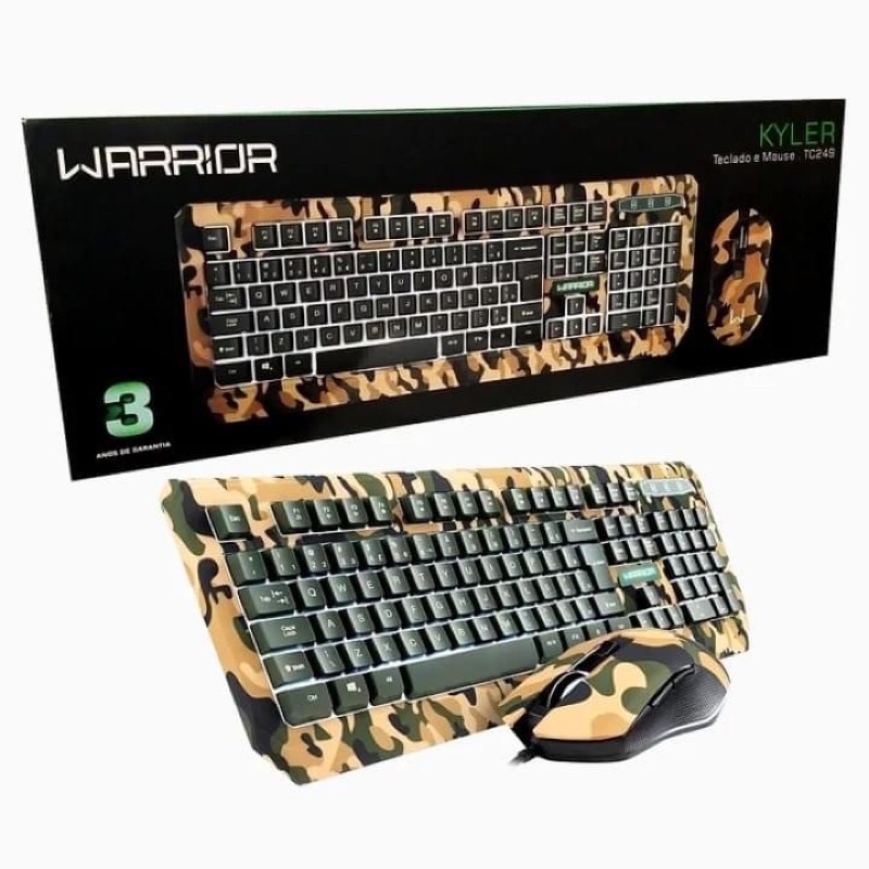 Teclado e Mouse Gamer Warrior TC249 | Shopee Brasil