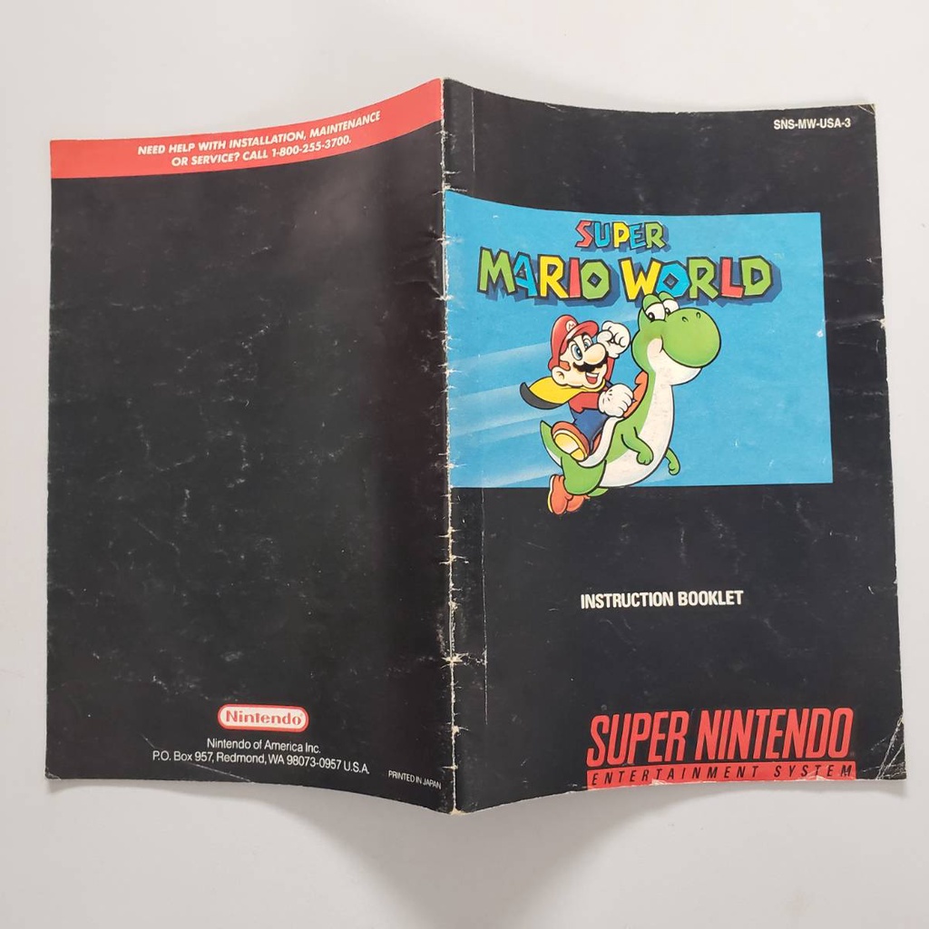 Manual Mario World Original Super Nintendo SNES | Shopee Brasil