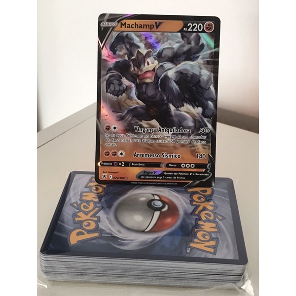 Deck Pokémon Lutador com Machamp V Pronto para Jogar - Faz a Boa!