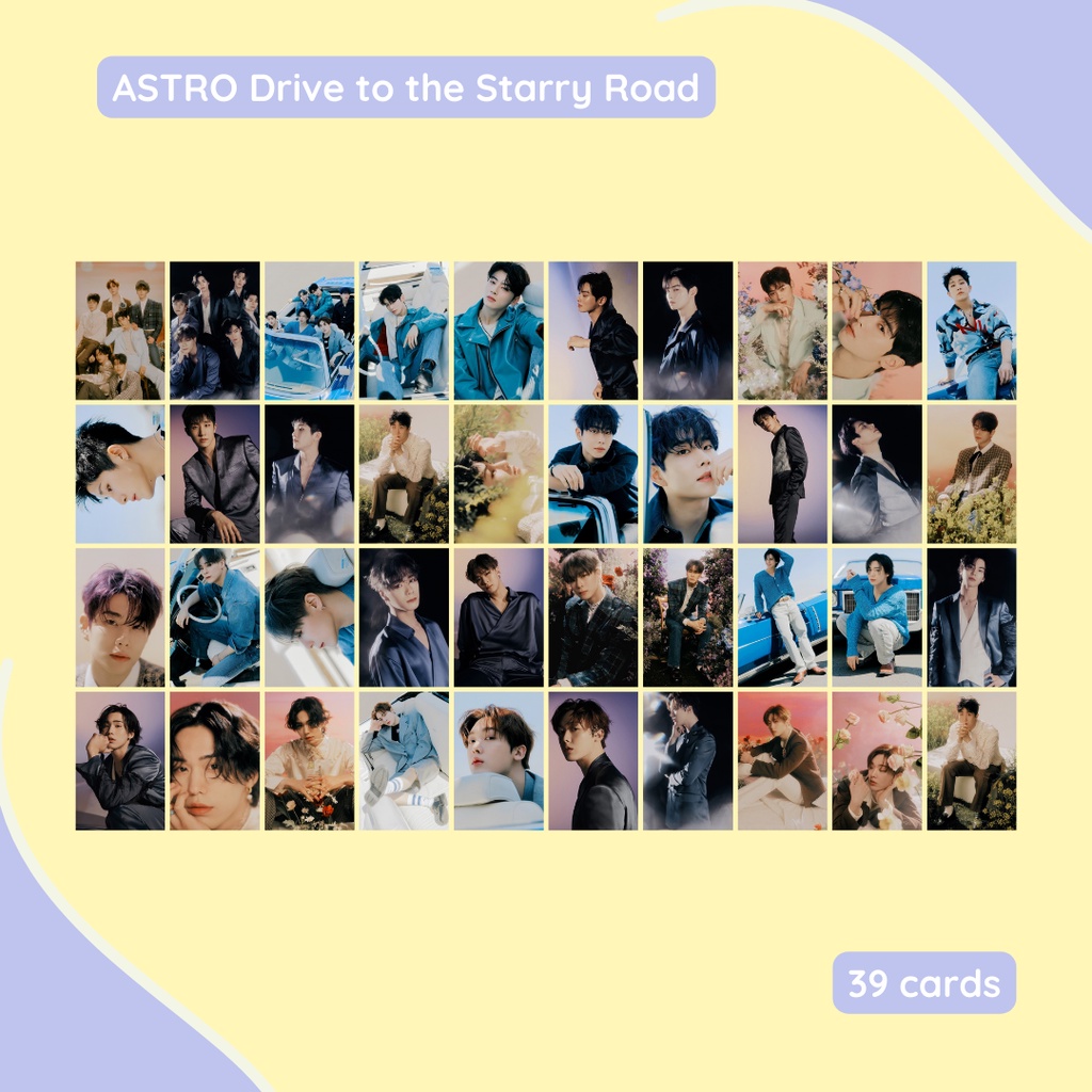 Kit ASTRO Drive to the Starry Road, 39 cards KPOP | Shopee Brasil
