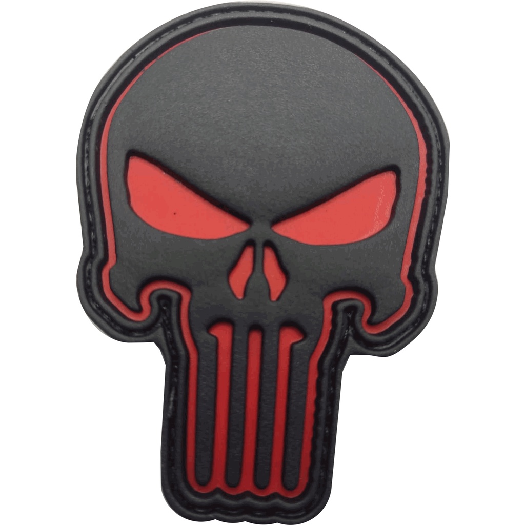 Patches Caveira Justiceiro Emborrado Airsoft - Ponto militar | Shopee Brasil