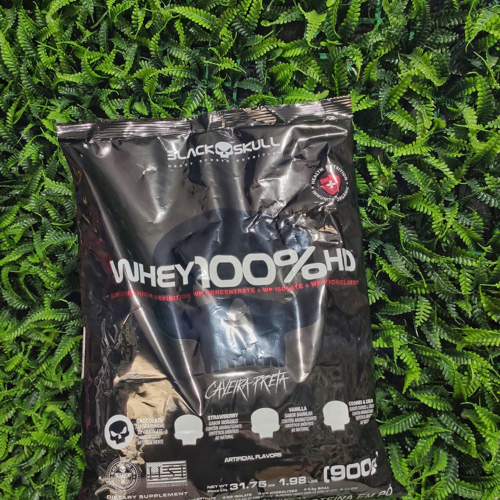 Whey 100%HD BLACK SKULL 900G | Shopee Brasil