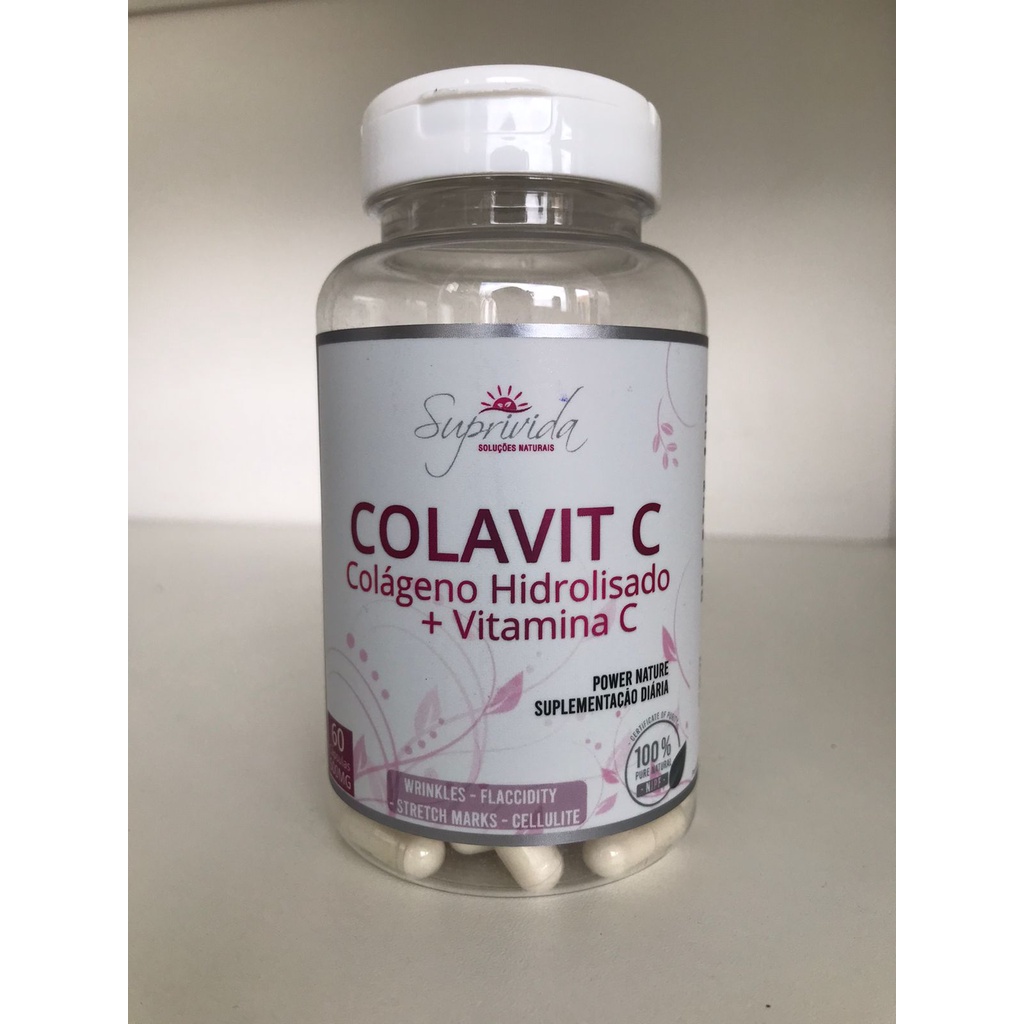 Colavit C - 60 Cápsulas 500mg | Shopee Brasil