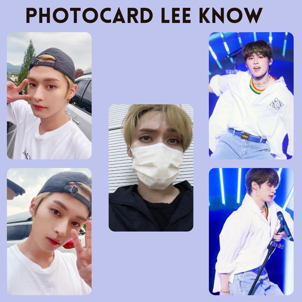 Stray Kids Photocard Lee Know Card Lee Know | Shopee Brasil