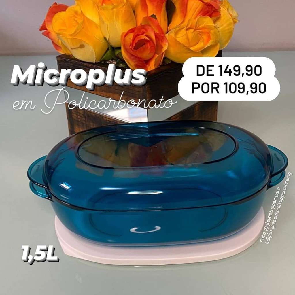 Microplus Oval 1,5 Litro Tupperware | Shopee Brasil