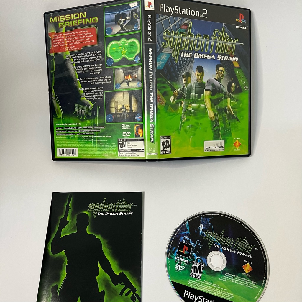 Jogo para PS2 Syphon Filter The Omega Strain Original Mídia Física ...