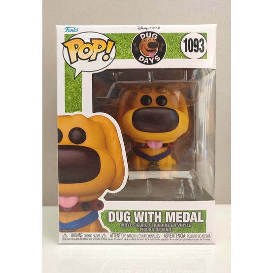 Funko Pop Dug Days Dug With Medal 1093 | Shopee Brasil