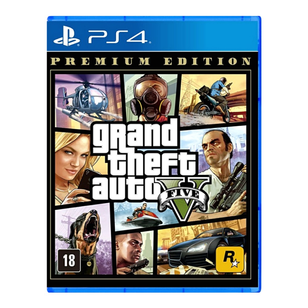 GTA V Premium Edition Ps4 Mídia Física Lacrado | Shopee Brasil