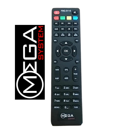 Controle Receptor Mega System FBG-9115/ SKY-9115 | Shopee Brasil