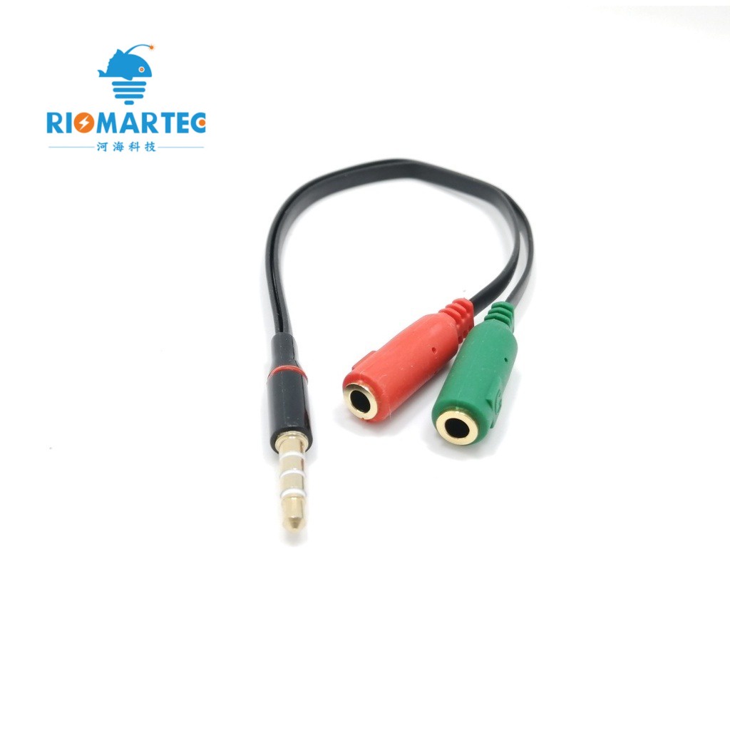 Adaptador Conversor 1 Plug P3 Em 2 Plugs P2-riomartec P2-1 | Shopee Brasil